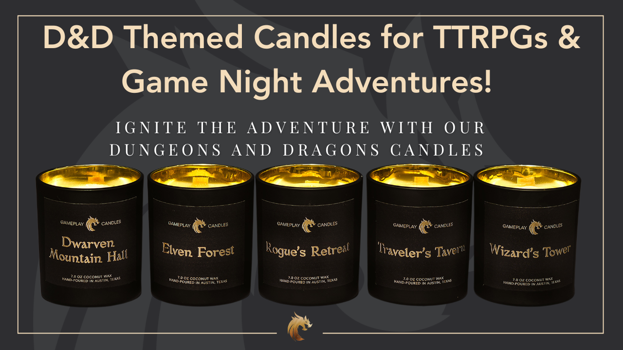Gameplay Candles | D&D Candles | D&D Gifts | DND Candles